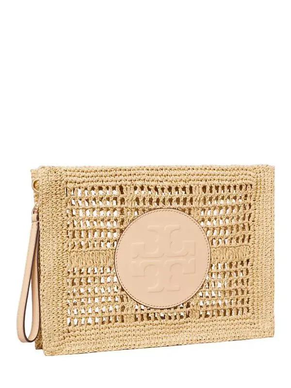 Tory Burch Ella Hand-crocheted Pouch - Natural