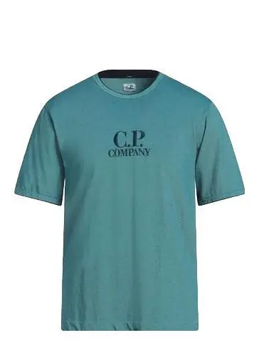 C.P. COMPANY C. P. Company T-shirt Turquoise Size Cotton, Polyamide - Blue