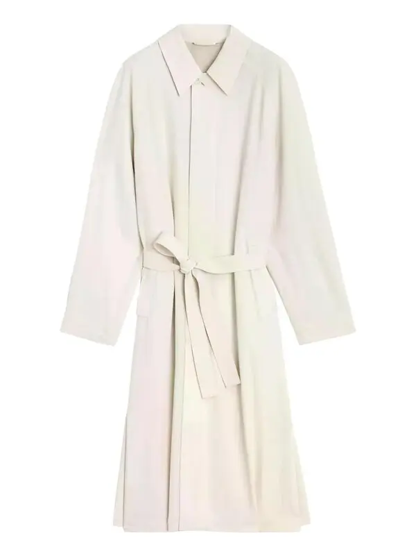LEMAIRE Belted Tailored Coat - Neutrals