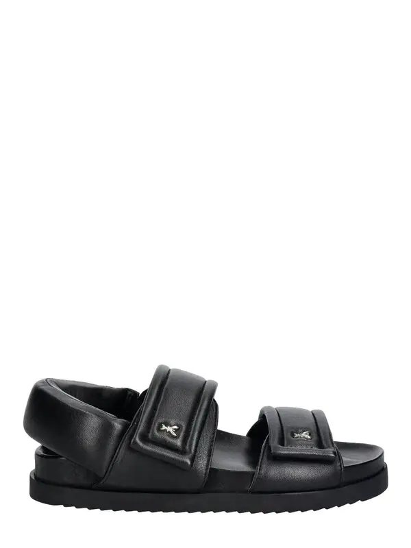 Patrizia Pepe Dual-strap Slide Sandals - Black