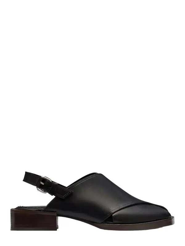 LEMAIRE Cross Sandals - Black