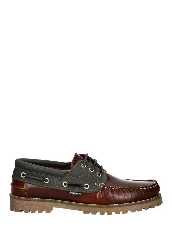 Barbour Deck Leather Boat Shoes - Brown