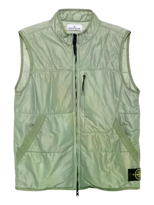 Stone Island Zip-up Gilet - Green
