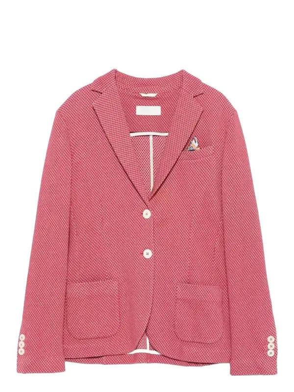 CIRCOLO 1901 Textured Single-breasted Blazer - Pink