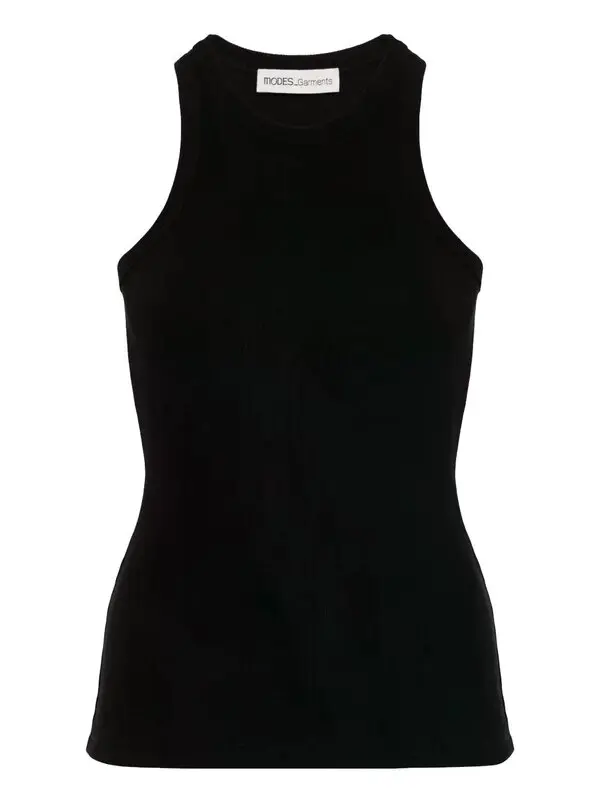 MODES Ribbed Tank Top - Black