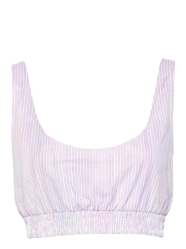 MODES Striped Crop Top - Pink