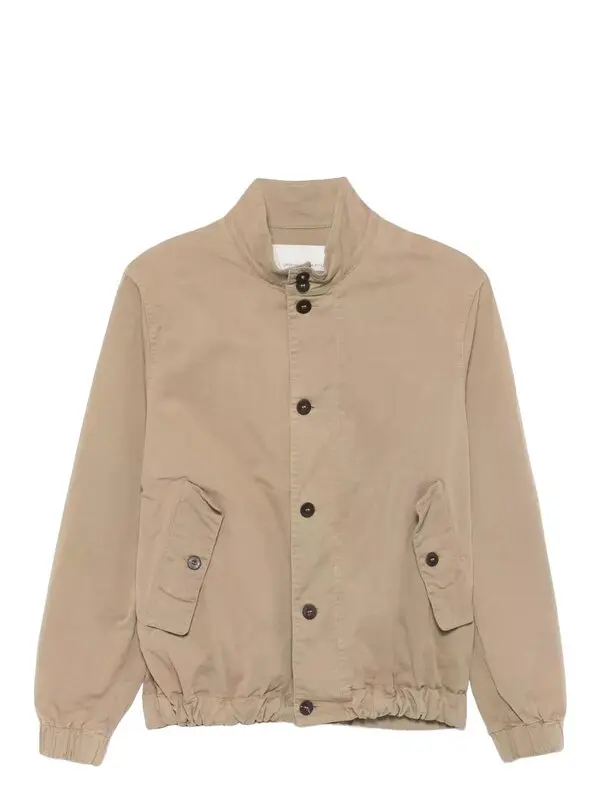 ORIGINAL VINTAGE Cotton Bomber Jacket - Neutrals