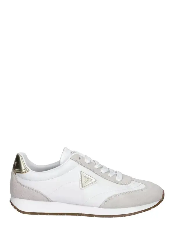 Guess Logo-plaque Sneakers - White
