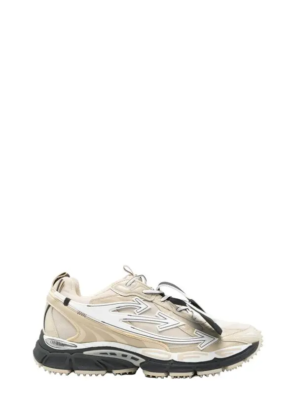 Off-White Be Right Back" Sneakers - Light Beige