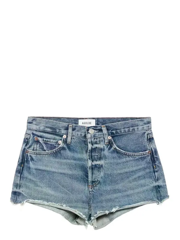 AGOLDE Parker Denim Shorts - Blue