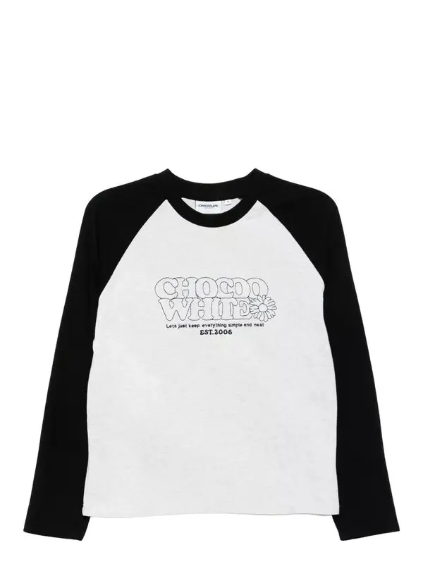 CHOCOOLATE Raglan Long-sleeved T-shirt - Black