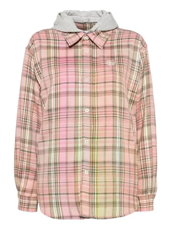 CHOCOOLATE Logo-embroidered Check Shirt - Pka