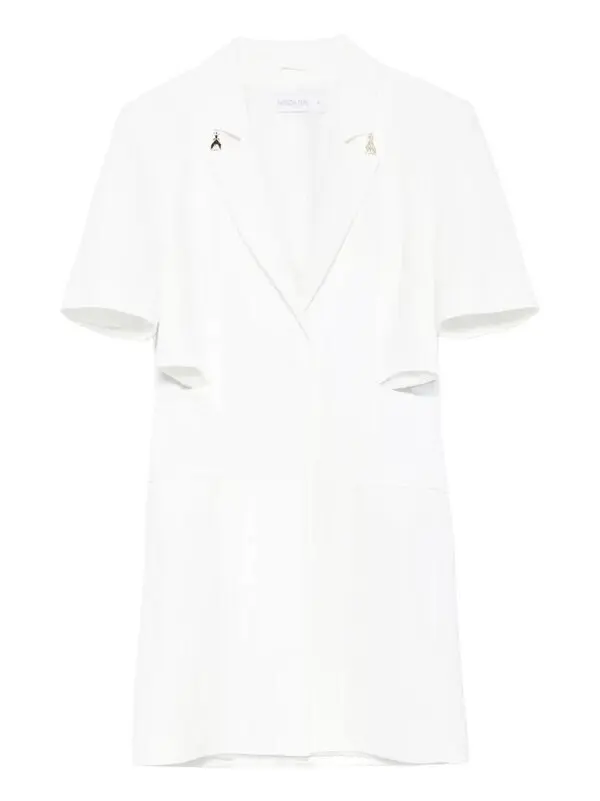 Patrizia Pepe Cut-out Detailed Mini Dress - White