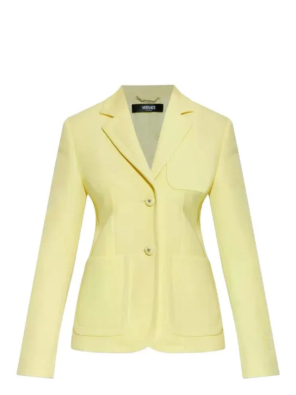 Versace Single-breasted Blazer - Yellow
