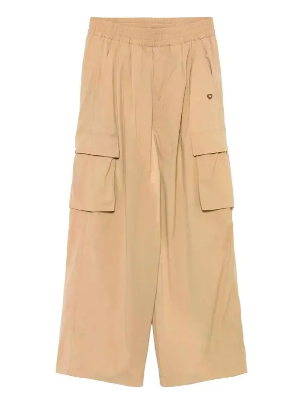 CHOCOOLATE Wide-leg Cargo Pants - Neutrals