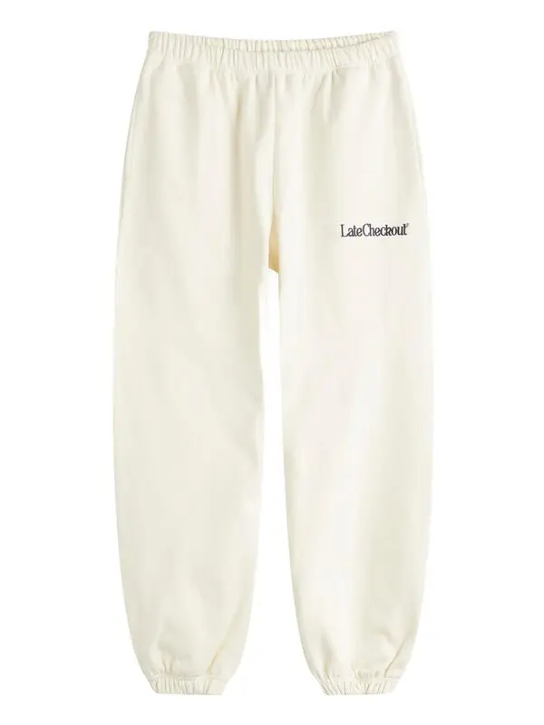 LATE CHECKOUT Joggers - White