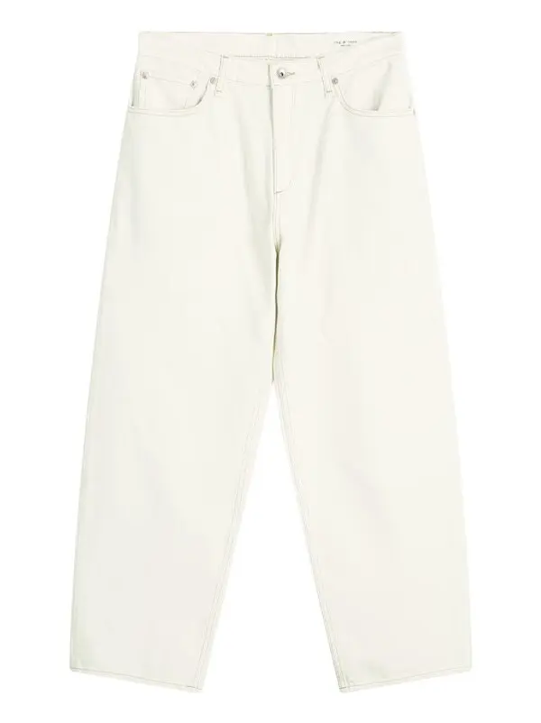 Rag & Bone Baggy Denim Jeans - Ecru