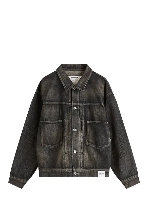 NEIGHBORHOOD Washed Type-2 Denim Jacket - Black