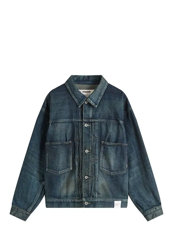 NEIGHBORHOOD Washed Denim Type-2 Jacket - Indigo