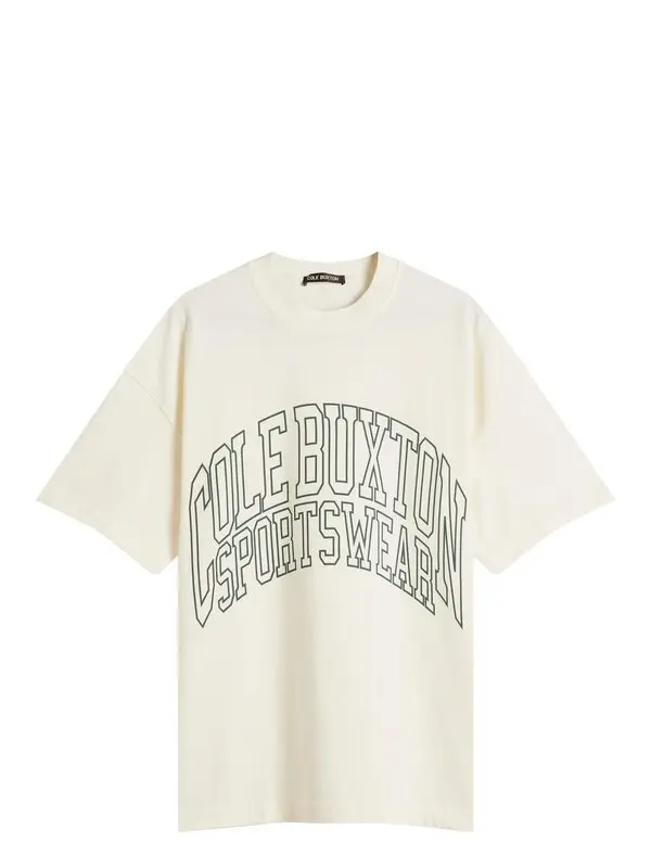COLE BUXTON Sportswear Arc T-shirt - Vintage White