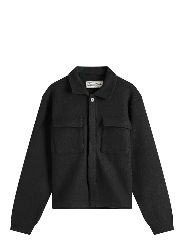 ABOUT:BLANK Wool Overshirt Presented By - Black