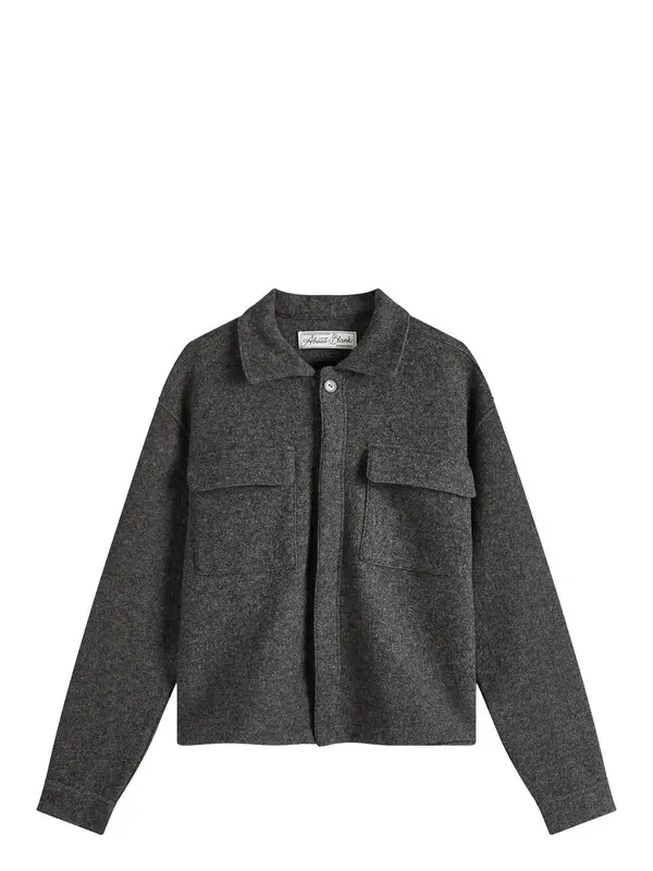 ABOUT:BLANK Wool Overshirt Presented By - Charcoal