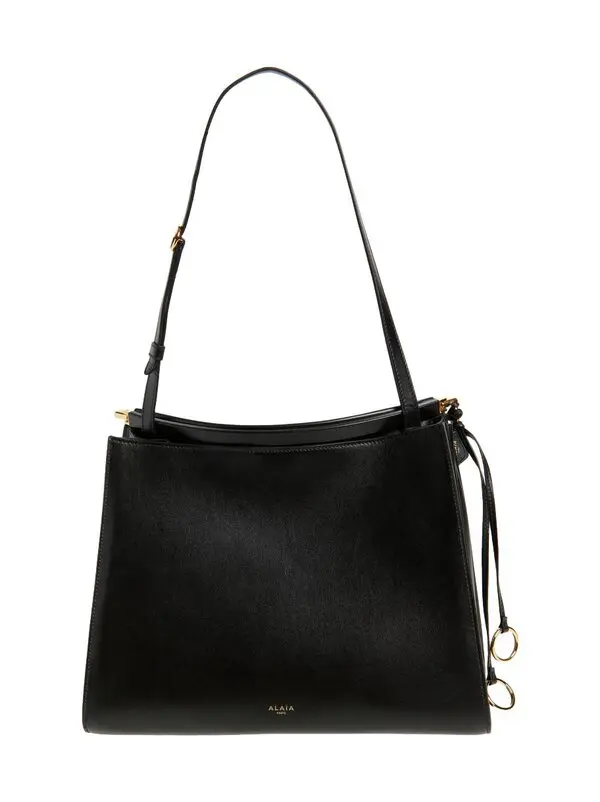 Alaïa Medium Le Click Leather Shoulder Bag - Noir
