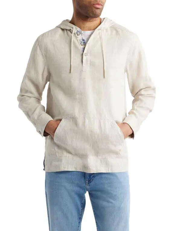 Tommy Bahama Desert Riviera Baja Linen Hoodie - Natural