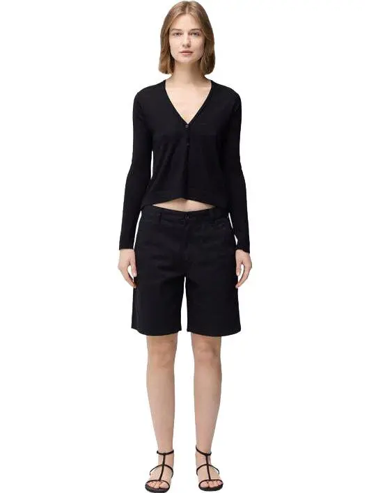 Gobi Cashmere Lightweight Cardigan - Black