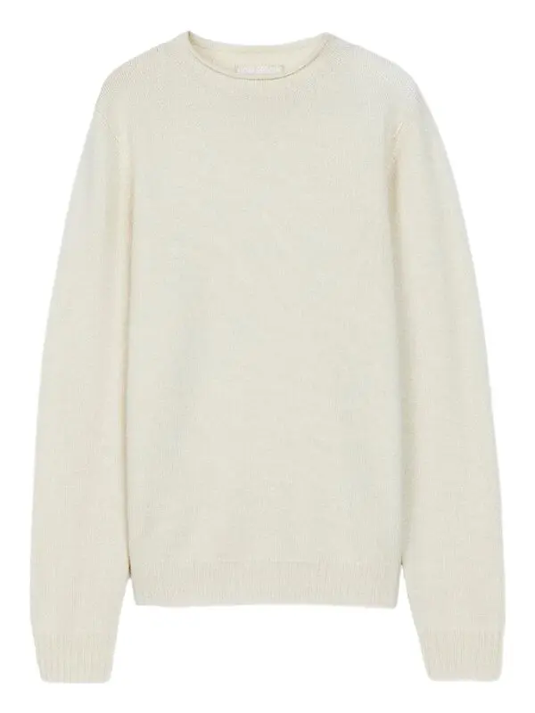 GOBI MONGOLIAN CASHMERE Roll Neck Sweater - Off White