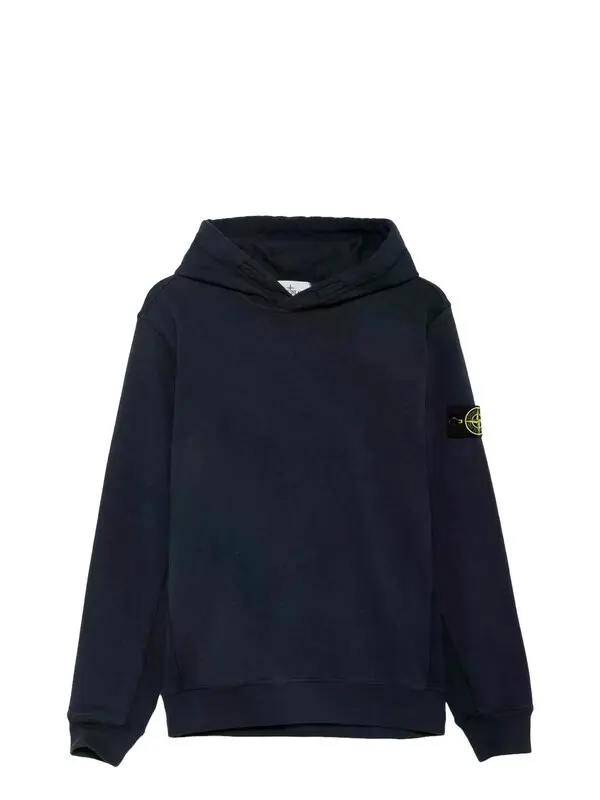 Stone Island Compass-badge Hoodie - Blue