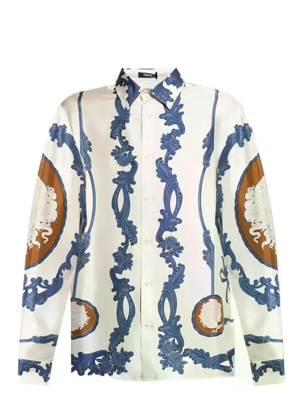 Versace Medusa Cameo-print Shirt - White
