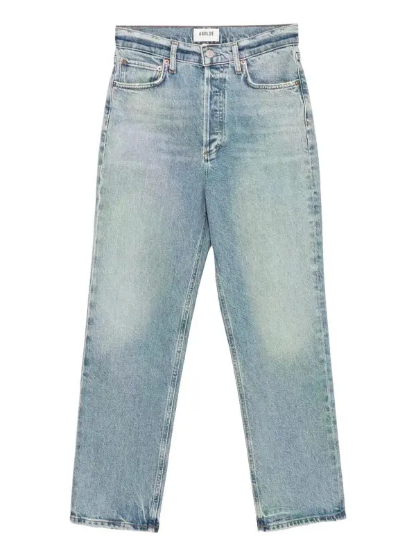 AGOLDE 90's Pinch Waist Crop Jeans - Blue