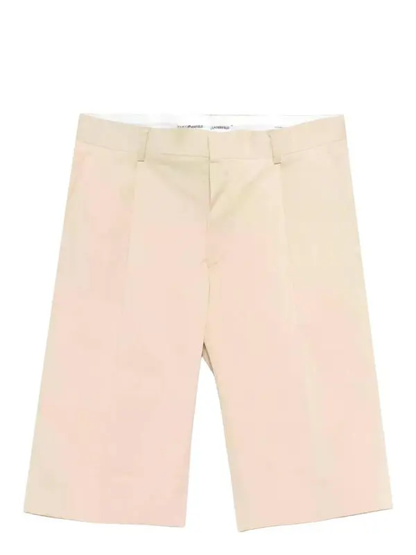Karl Lagerfeld Pleated Shorts - Neutrals