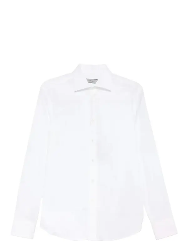 Canali Poplin Shirt - White