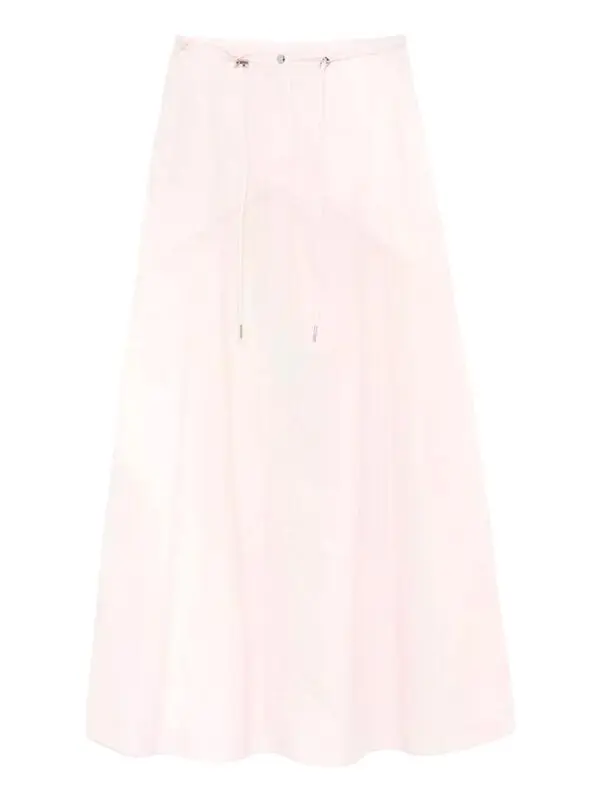 Add Cotton Midi Skirt - Pink
