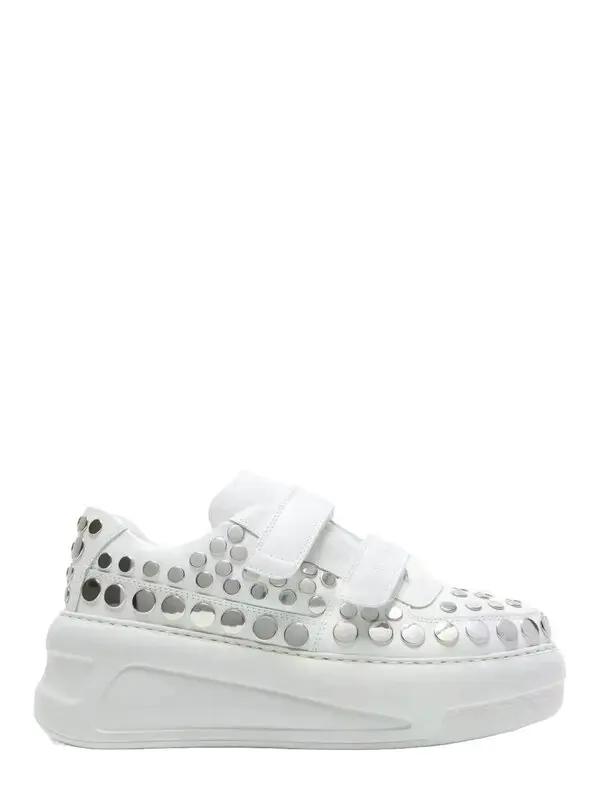 Acne Studios Touch-strap Platform Sneakers - White