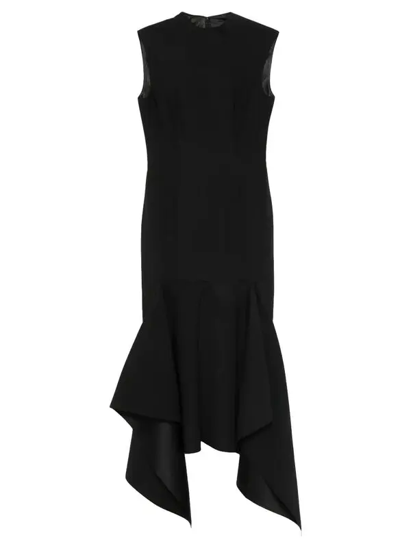 Solace London Trinity Midi Dress - Black