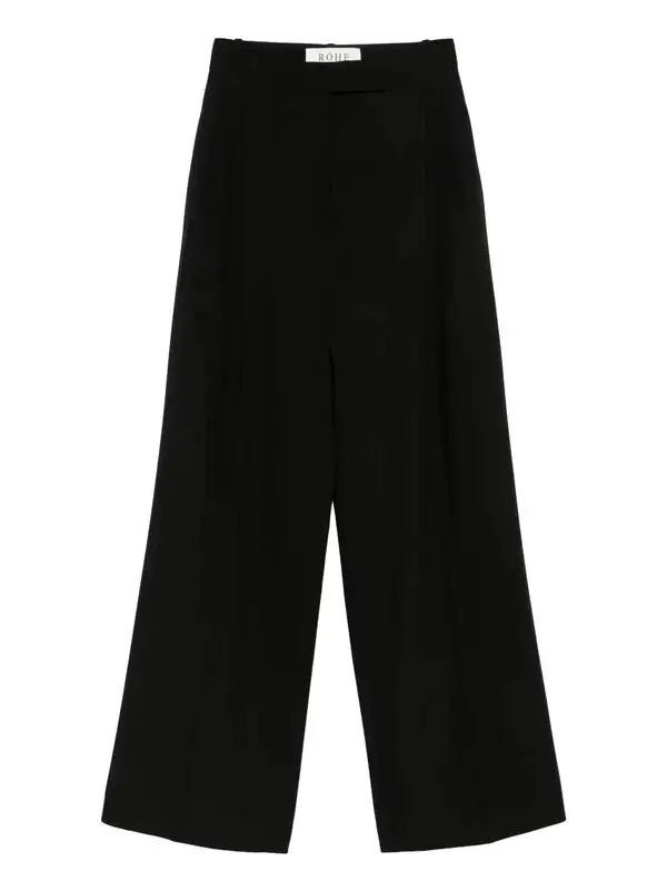 RÓHE Wool Trousers - Black
