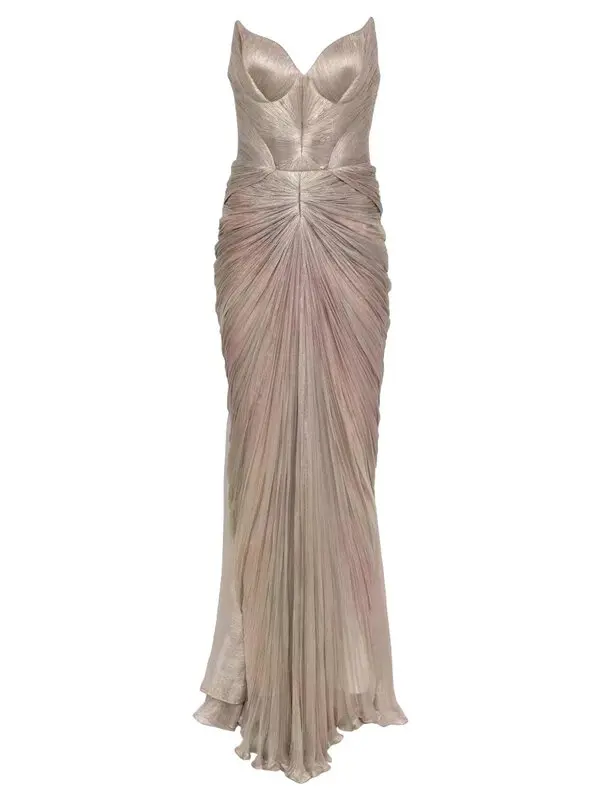 IRIS SERBAN Jolie Maxi Dress - Neutrals