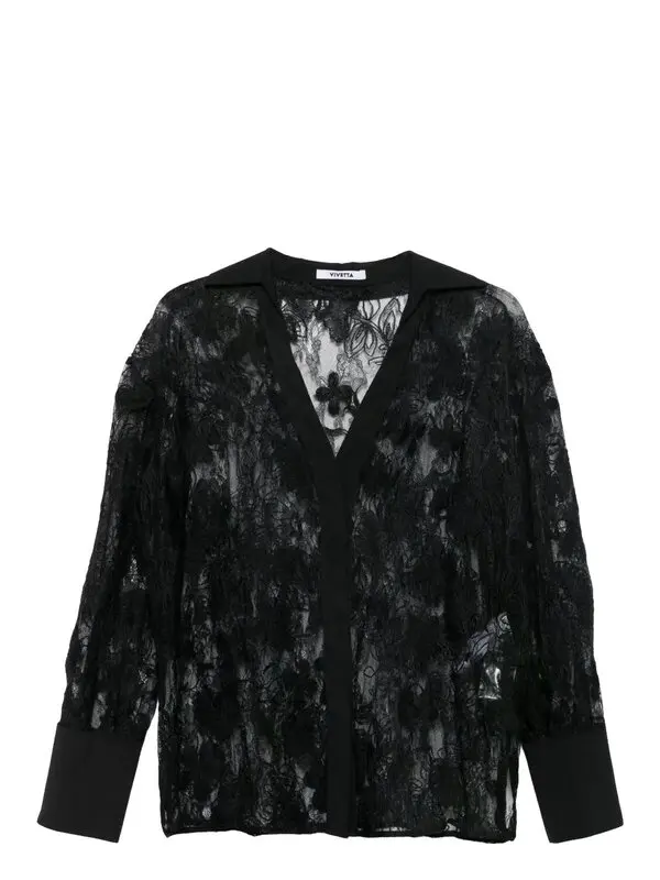 Vivetta Lace Shirt - Black