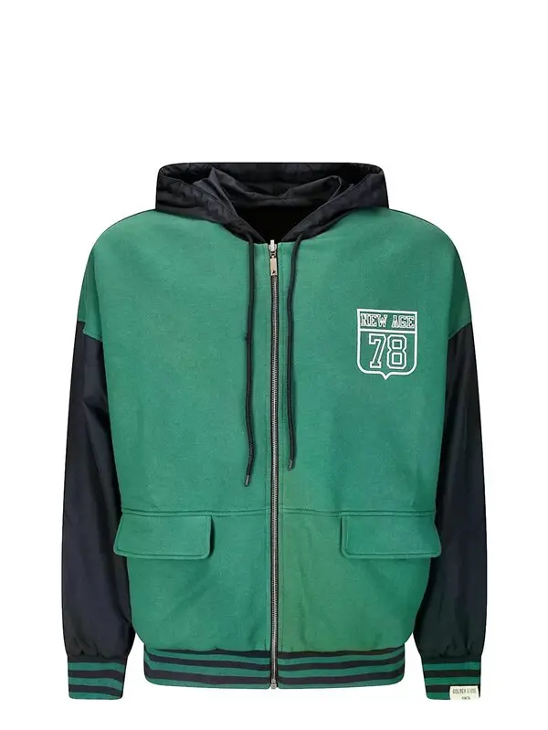 GOLDEN GOOSE Reversible Zip-up Hoodie - Green