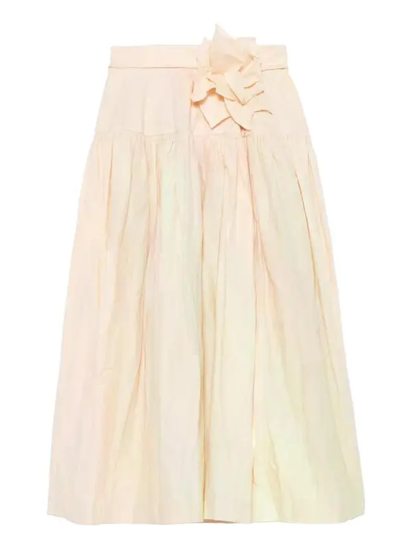 MARQUES' ALMEIDA Wrinkled Midi Skirt - Neutrals