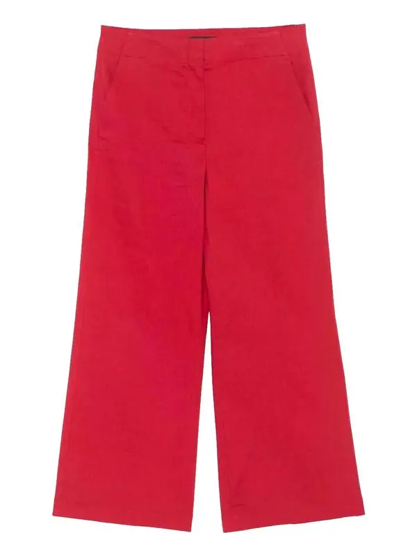 Theory Pressed-crease Trousers - Red