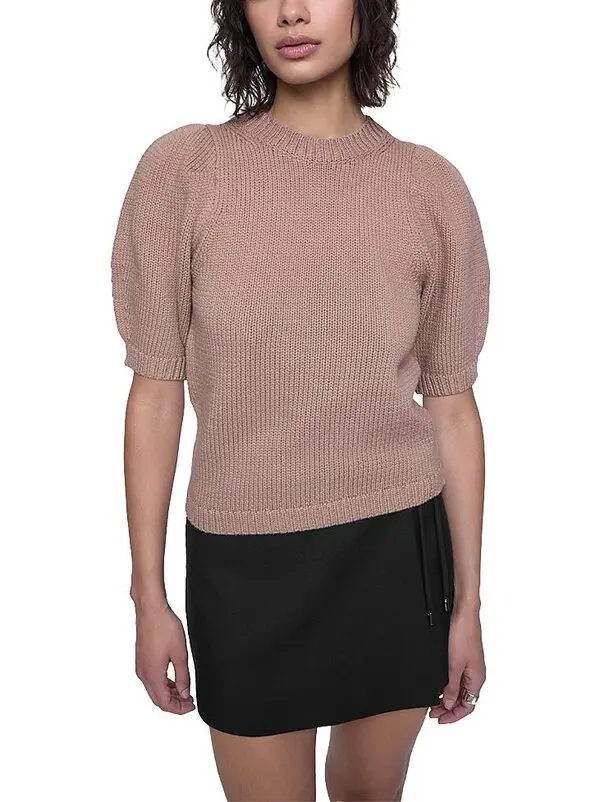 Rebecca Minkoff Celeste Short Sleeve Sweater - Pink