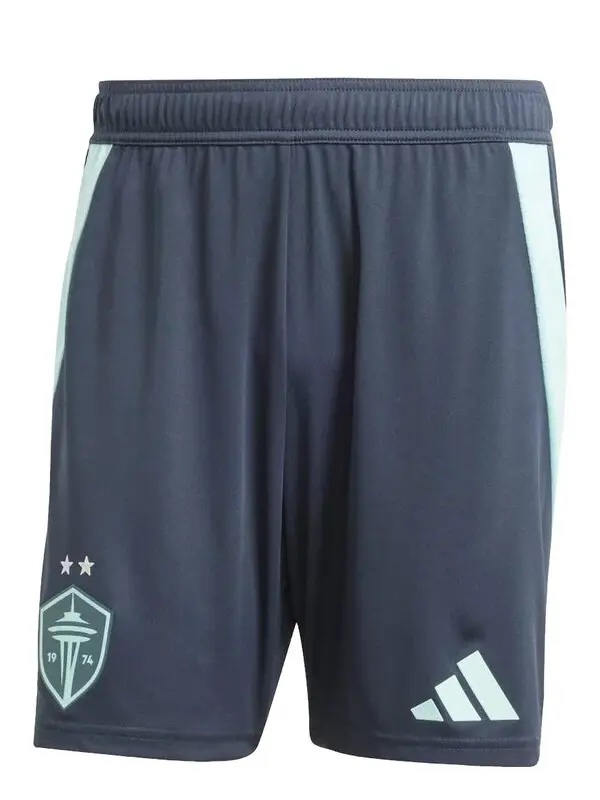 Adidas Seattle Sounders Fc 2025 The Salish Sea Kit Authentic Shorts - Blue