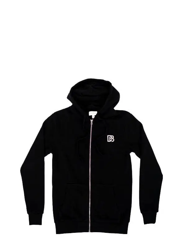 DAPPER BOI Zip Up Hoodie - Black