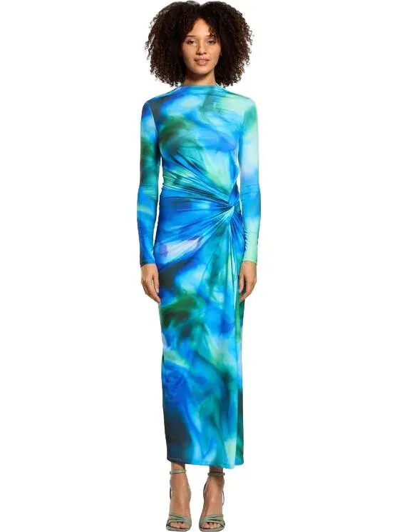 DASKA Athena Printed Maxi Dress - Abstract Print