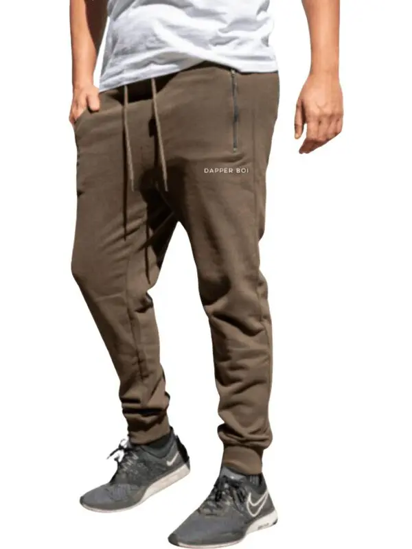 DAPPER BOI Relaxed Fit Joggers - Olive