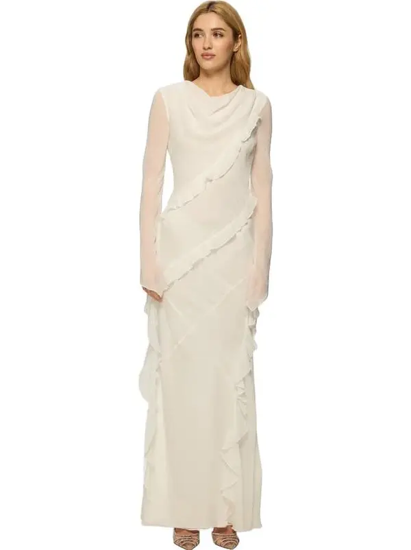 DASKA Circe Maxi Dress - Ivory